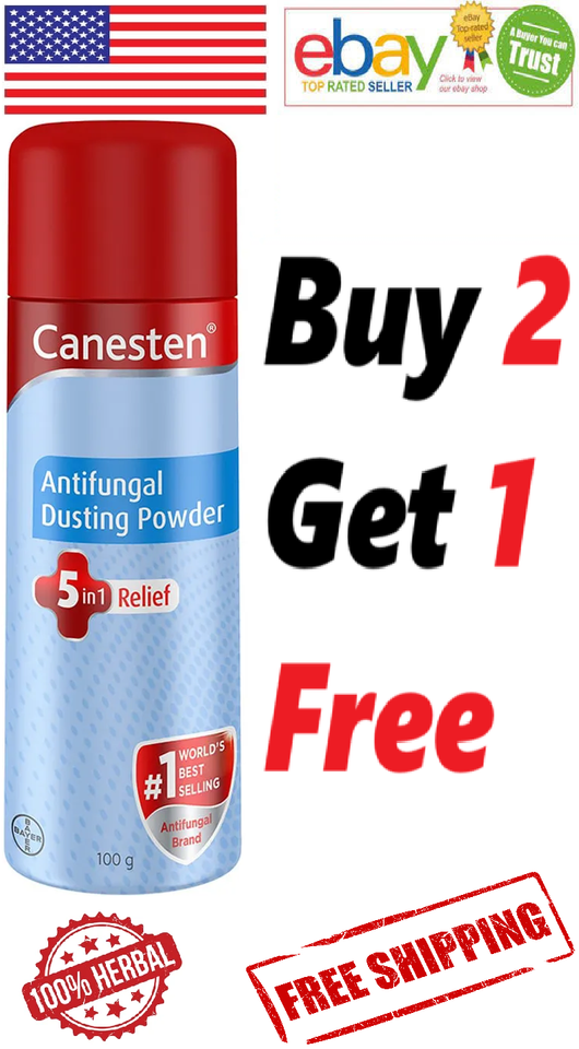 Canesten Antifungal Dusting Powder (100g) For Fungal Infections Redness ...
