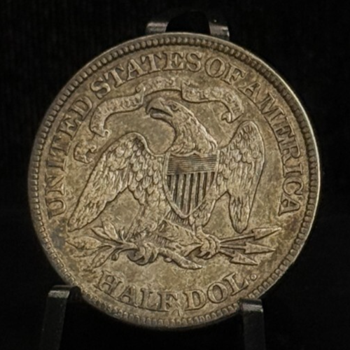 1871 - Seated Liberty Silver Fifty 50C Half Dollar Coin | eBay