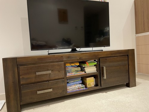 Wooden TV table stand | eBay