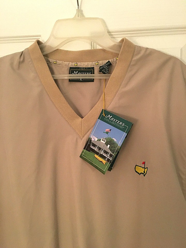 Masters Collection Men's Khaki Golf Vest XL New W/Tag Augusta National ...