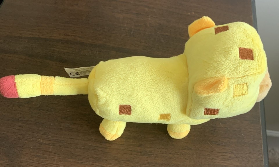 Minecraft Plush Yellow Lynx Cat 10”nose to tail | eBay