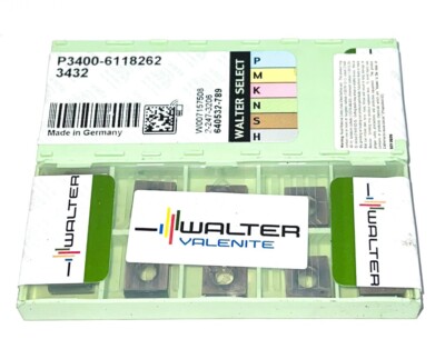 10 WALTER VALENITE P3400-6118262 3432 CARBIDE INSERTS | eBay