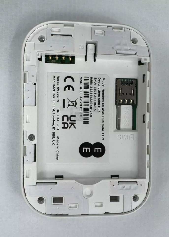EE Mini Halo Hub Mobile WiFi EE71 (2020) Pay As You Go 4G Dongle -White ...