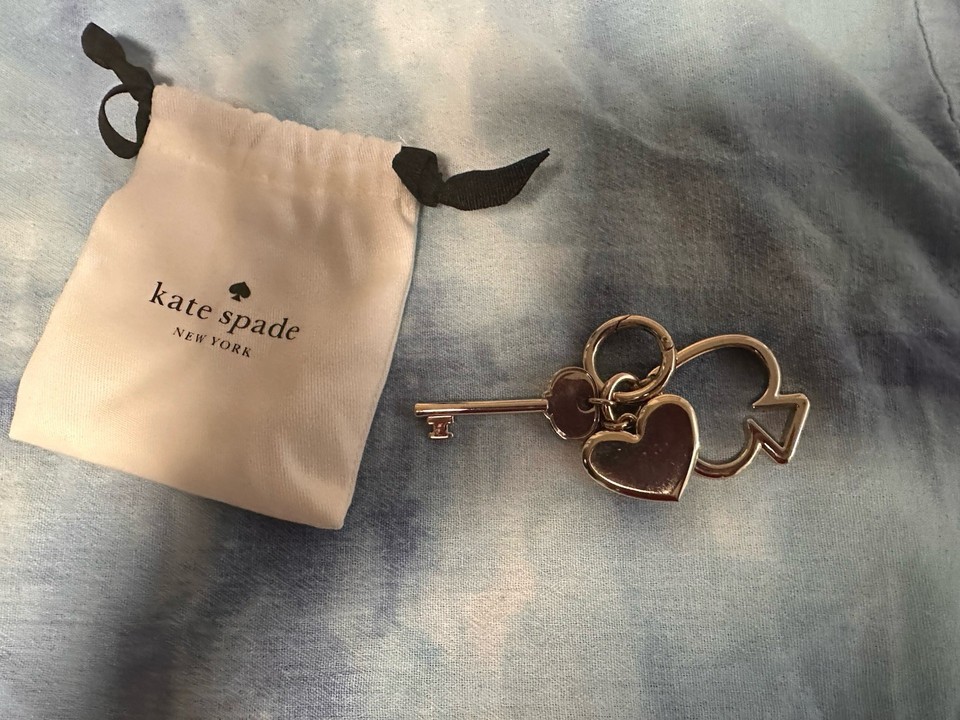 KATE SPADE NY Gold Keychain Purse Charms Spade Heart Key *RARE* | eBay