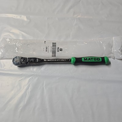 Matco Tools 3/8" DRIVE 12" BLACK NICKEL LOCKING FLEX RATCHET GREEN ...