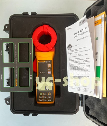 1PC FLUKE 1630-2FC Stakeless Earth Ground Loop/AC Leakage Current Clamp ...