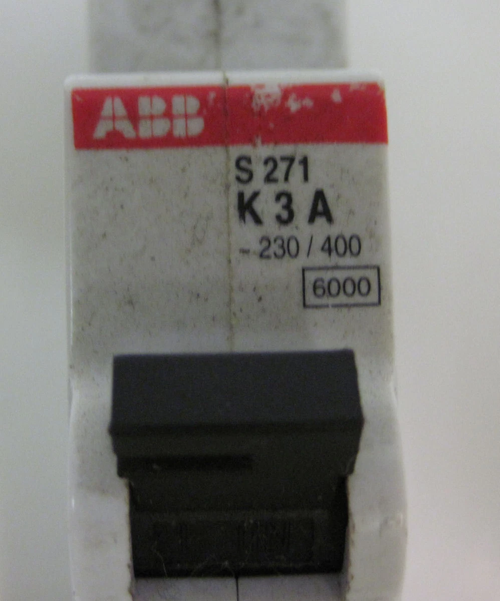 ABB S271-K6A Circuit Breaker 6AMP 1POLE 277/480VAC, 41% OFF