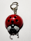 Lady Bug Key Chain 1 3/4"Led Key Ring Press Button to Activate Nose Shines Light | eBay