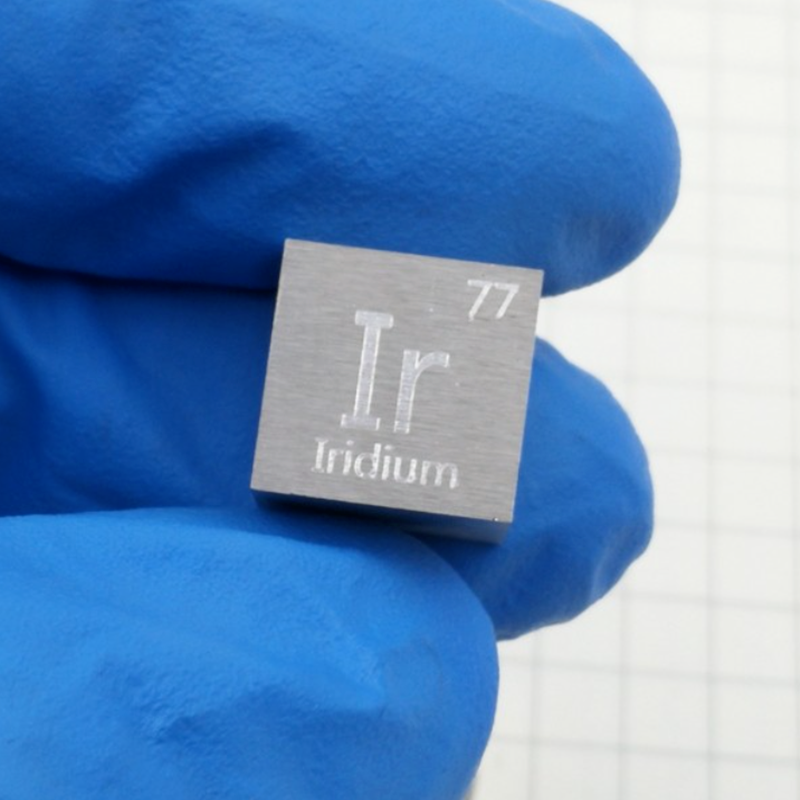 Ir ≥ 99.95% Mirror Iridium Ir Metal Carved Element Periodic Table Cube ...