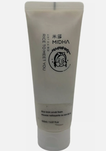 MIDHA Rice Bran Scrub Foam Rice To Meet You 5.07 Oz EXP 2027 NEW Korean ...