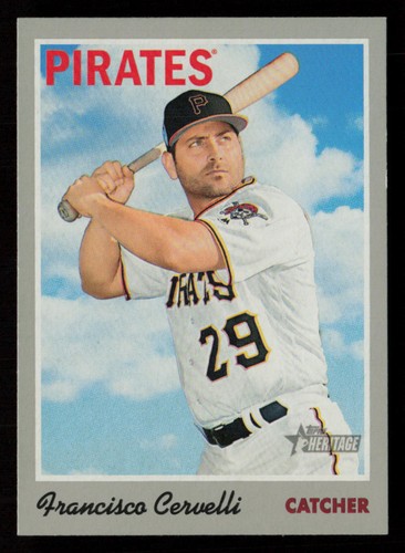 2019 Topps Heritage Francisco Cervelli #94 Pittsburgh Pirates Baseball ...