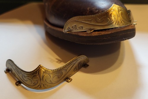 New Brushed Gold Western Cowboy Boot Tips Plates Guards For Round Toed ...