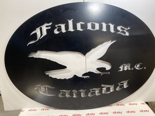 Falcons Motorcycle Club Steel Sign Canada | eBay