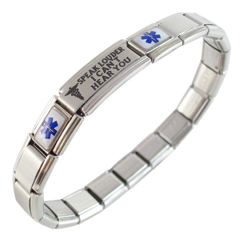 Speak Louder I Can't Hear You Hearing Impairment Bracelet Stretchy ...