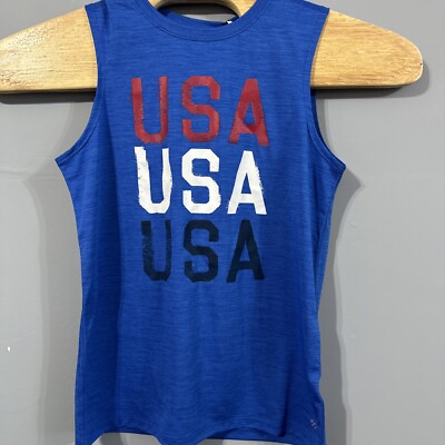 DSG Boys Movement Tank Polyester Team Royal Blue USA Size XL DAB14116G ...