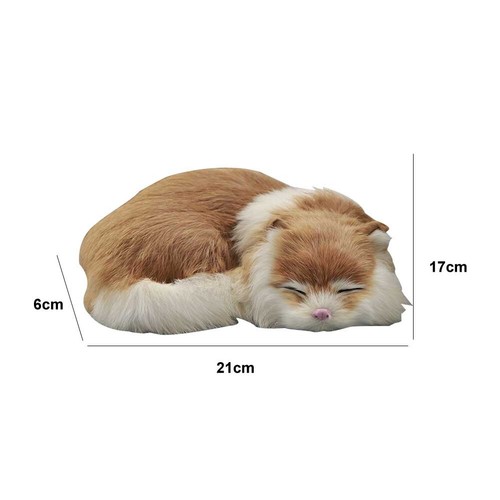 Plush Stuffed Toy Cute Realistic Simulation Sleeping Cat Kids Doll Gift ...