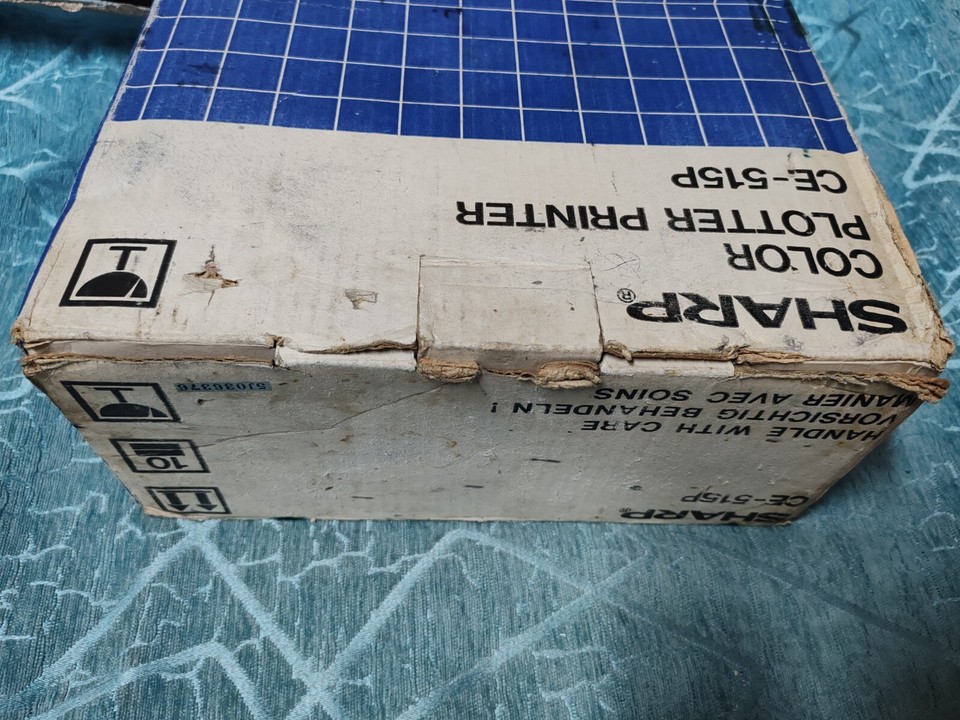 Vintage SHARP CE-515P plotter working with RS232C interafce in good ...