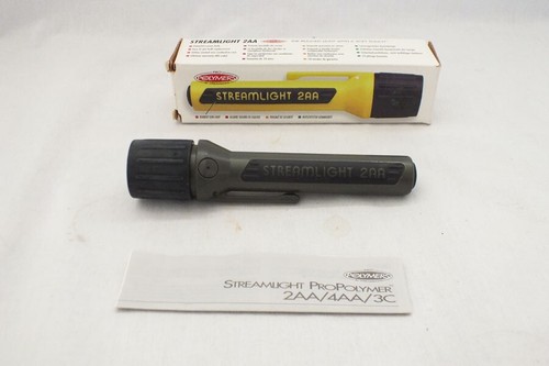 Vintage 1999 Streamlight 2AA ProPolymer Flashlight Xenon Bulb Green New ...