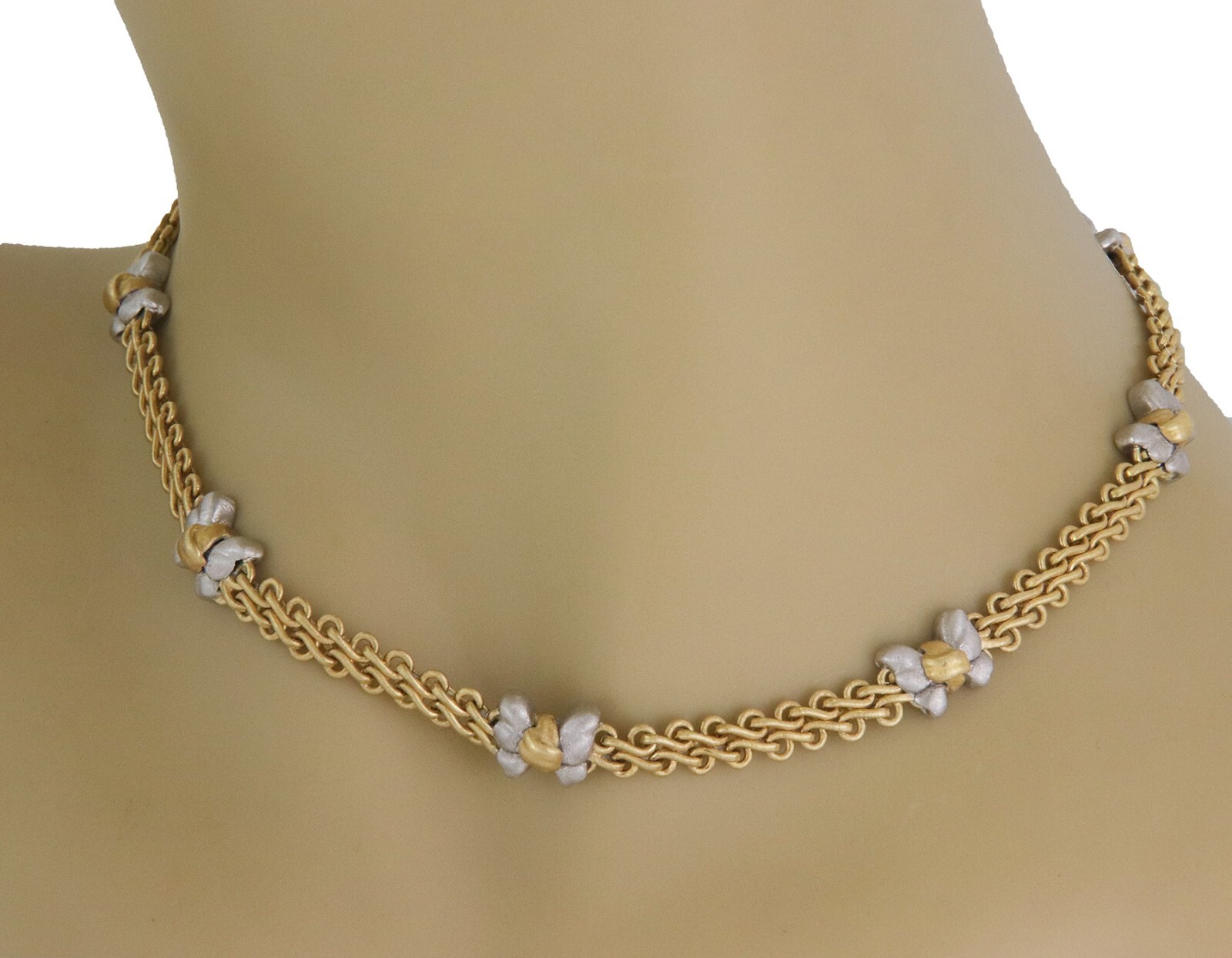 Buccellati Butterfly Motifs 18k Two Tone Gold Chain L… - Gem