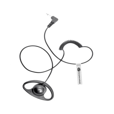 LISTEN ONLY Receive D SHAPE EAR CUP EARPIECE Headset FOR 2 PIN MOTOROLA ...