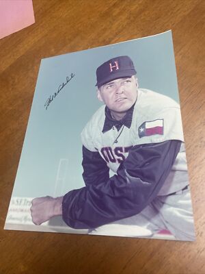 Hal Woodeshick Signed Autographed 8x10 Photo Houston Colt 45s Vintage ...