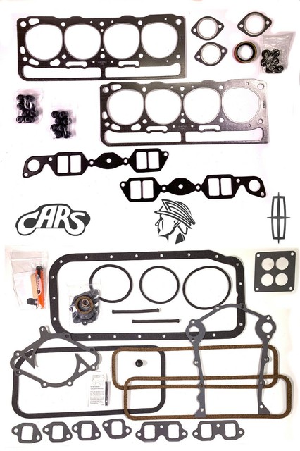 Lincoln/Mercury 368 Y-Block Full Engine Gasket Set BEST Head Intake ...