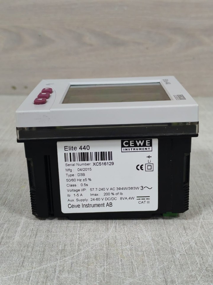 CEWE INSTRUMENT ELITE 440 TYPE D3B 440-445 MULTI FUNCTION ELECTRIC ...