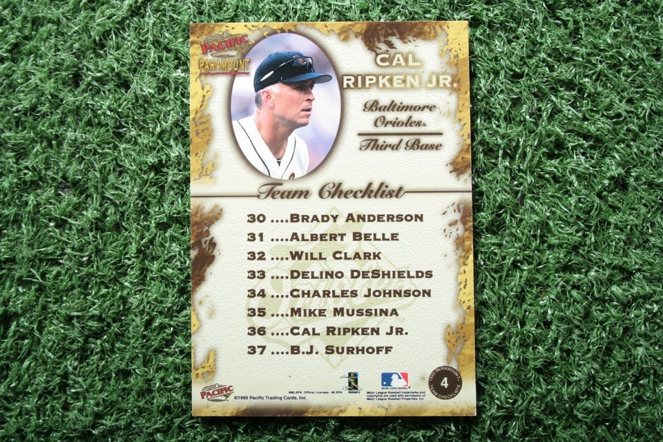 Cal Ripken Jr. 1999 Pacific Paramount Team Checklists #4 | eBay