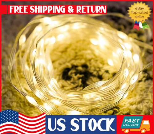 Waterproof Solar Powered 350 LED String Lights Outdoor with Timer and ...