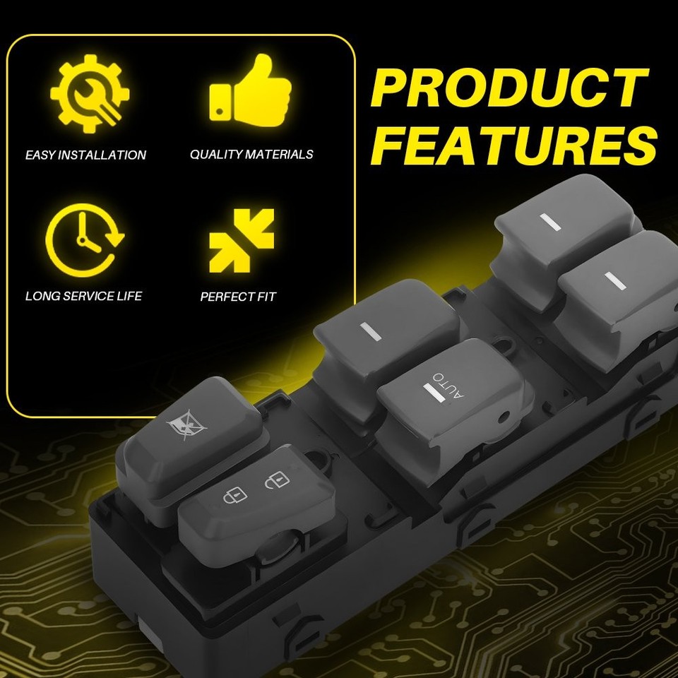 Power Window Master Control Switch Driver Side LH For Hyundai Sonata ...