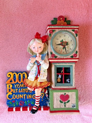 NEW VINTAGE MARY ENGELBREIT MILLENNIUM EVENT CLOCK 2000 | eBay