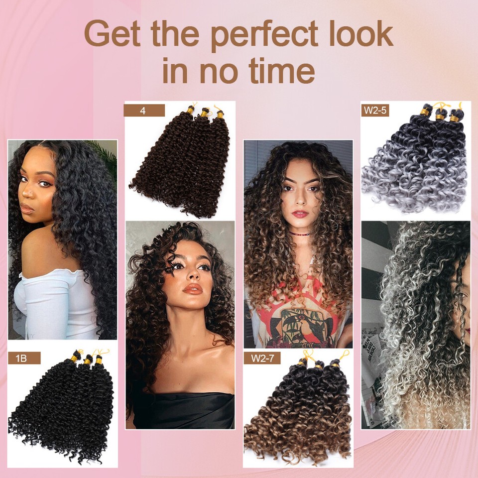 REAL As Human Natural Water Wave Crochet Braids Deep Curly Hair ...