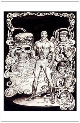 DOC SAVAGE POSTER PRINT - 1976 MARVEL SPLASH PAGE - SEVERIN & DEZUNIGA ...