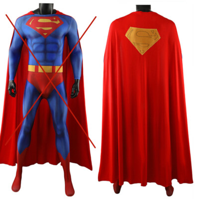 52 Superman Red Cloak Halloween Cosplay Cos Superhero Cape Costume ...