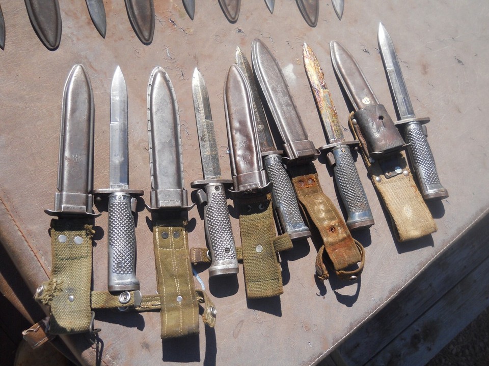 10 Turkish Military Issue M1 Garand Rifle Bayonet M-5A1 model w ...