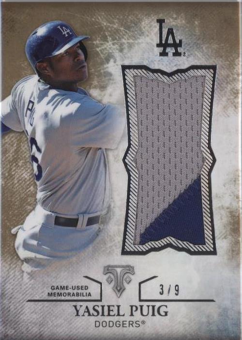 2015 Topps Triple Threads - Unity Single Jumbo Relics Yasiel Puig #UJR ...