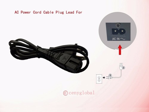NEW AC Power Cord Cable Plug For Sony CD Radio Cassette Recorder Player ...