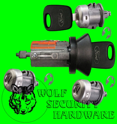 Ford Ignition Switch Lock Cylinder & Door & Pickup Tailgate Lock Set 2 ...