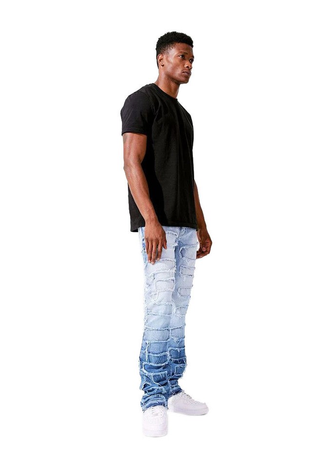 Jordan Craig Martin Stacked Python Men's Jean Pants Sky Blue JTF1130 ...