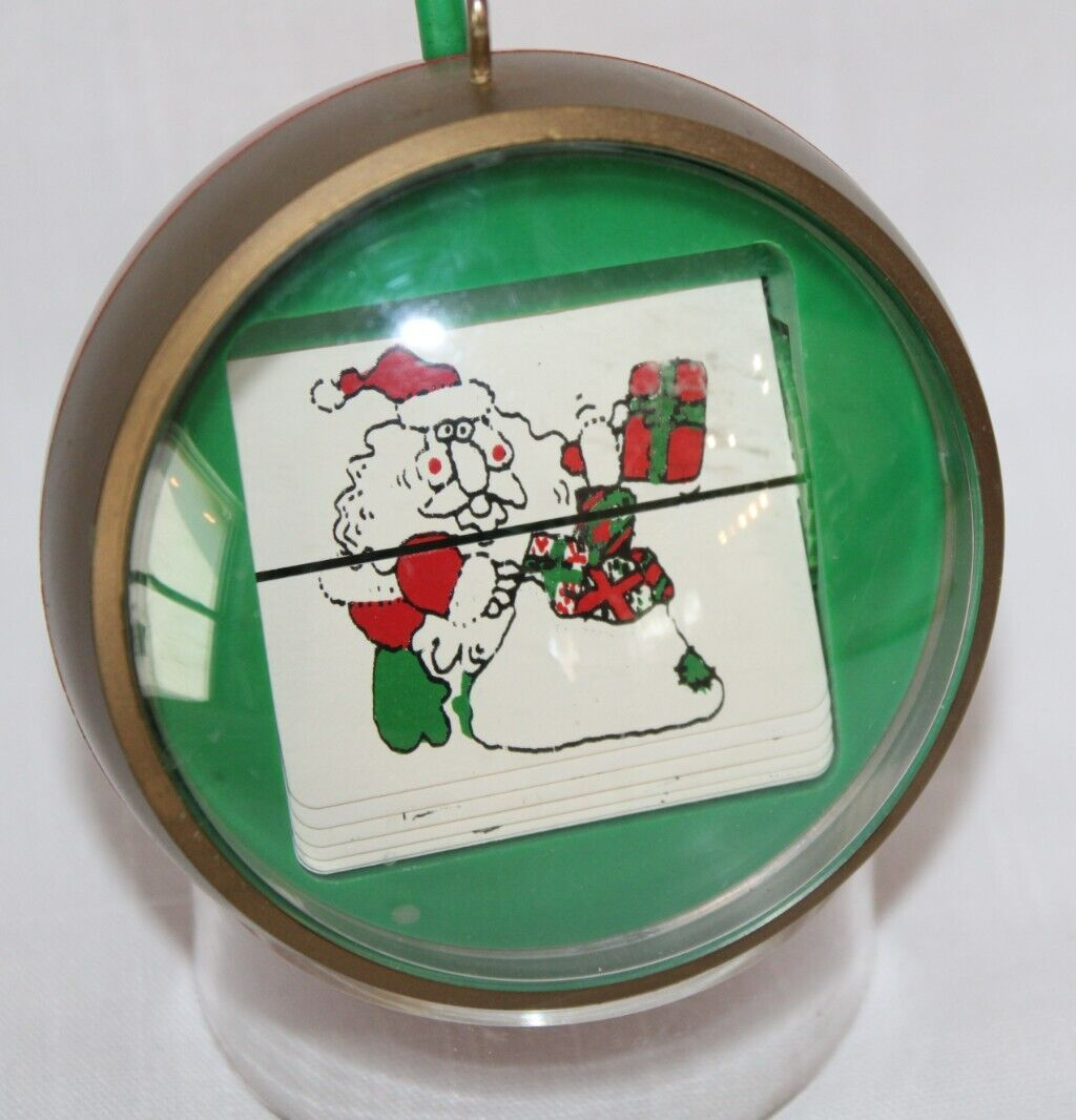 VTG Hallmark Ornament Night Before Christmas 1984 Cartoon Scene Flipper ...
