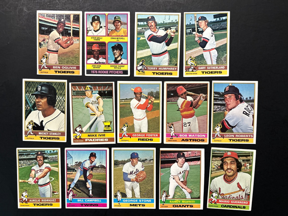 1976 BASEBALL CARD LOT (26), Pete Rose, W.Stargell, G.Perry, Jenkins ...