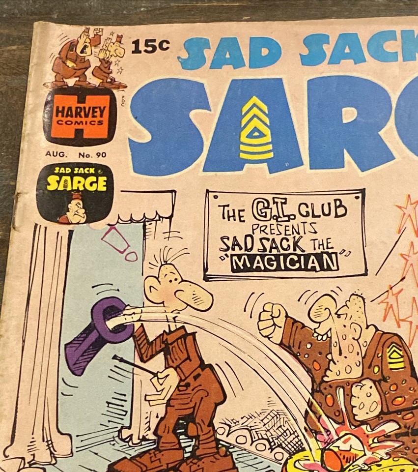 Sad Sack and the Sarge # 90 Comic Book August 1971 Harvey Comics | eBay