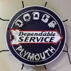 Dodge Plymouth Dependable Service Neon Sign - Chrysler - Mopar ...