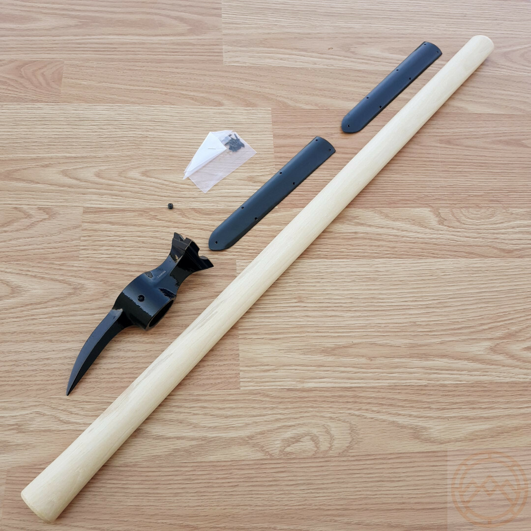 Cold Steel War Hammer Head Fixed Knife 7.5" 1055 Steel Blade Hickory ...