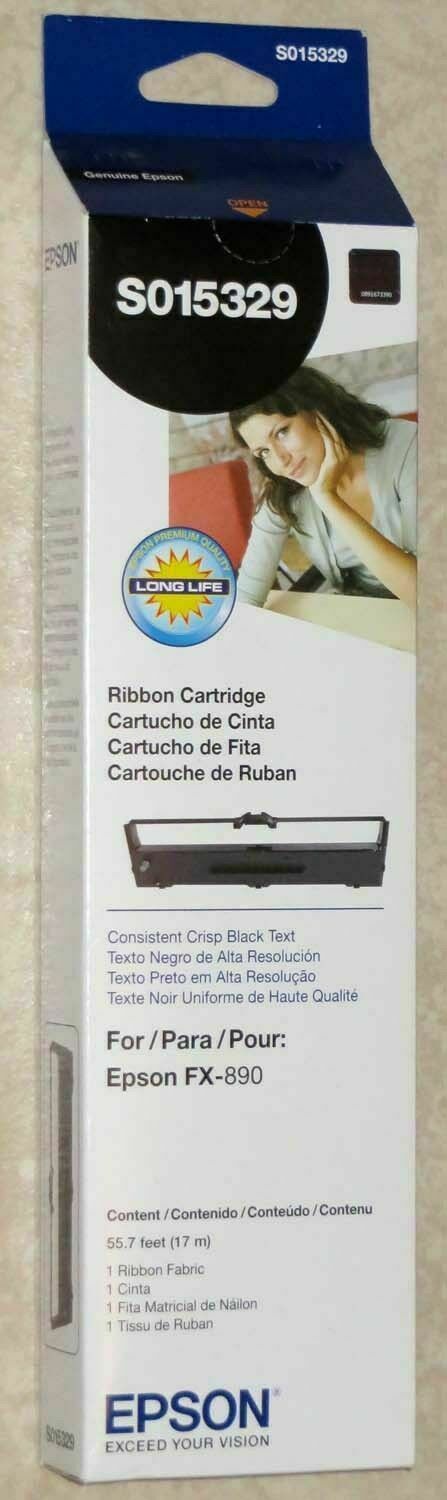 Genuine Epson S0115329 Ribbon For FX-890 Printer: NEW & Sealed! FREE ...