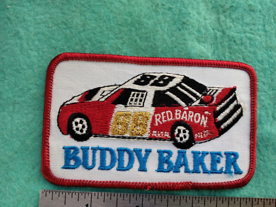 Vintage NASCAR Racing Driver Buddy Baker Red Baron #88 Patch | eBay