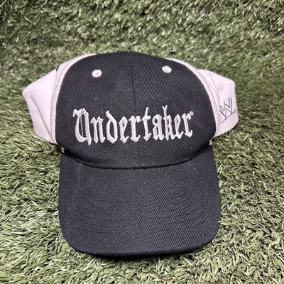Black and white The Undertaker strap back hat. | eBay