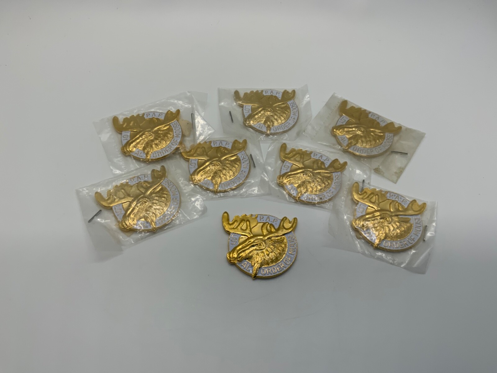 8 PAP LOOM Loyal Order of Moose Legion Service FHC Sticker Coin Token ...