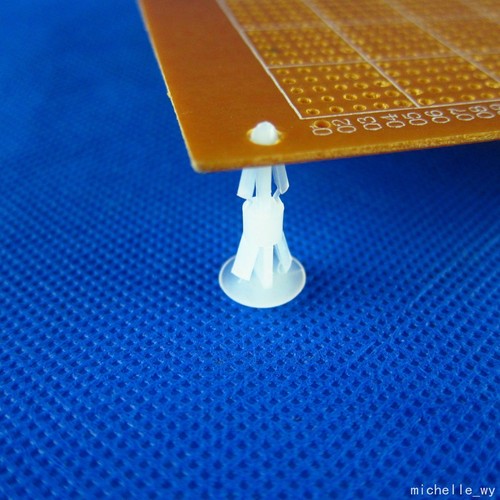 50PCS PCB Support Flat Spacer Plastic Circuit Board River Nylon 10.1mm ...