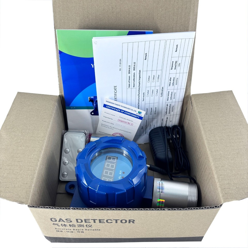 Fixed Hydrogen Peroxide Detector H2O2 Gas Detector H2O2 Gas Monitor ...